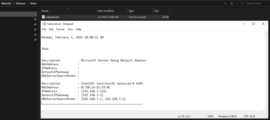 Obține Network Information cu ajutorul PowerShell Script - 7Hub